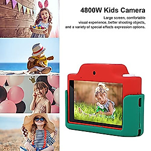 Kids Digital Camera, Touch Screen Operation Touch Screen Camera Big Screen One Key Smartly Operate for Outdoor for Travel for Kids