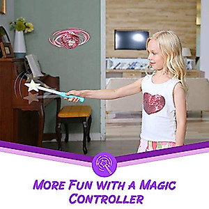 ATHLERIA Pro Hand Operated Drone with Magic Controller for Kids Adults - Hand Controlled Helicopter Flying Ball with 360° Rotating and RGB Lights - Mini Drone Interactive Toys Indoor Outdoor