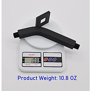 Aquaiaw Square Shower Arm and Anti-Scratch O-Ring Flange, Solid Brass, 8 inch, Both Soldered 1/2-14 NPT Tapered Threads, Wall Mount Shower Head Extension Arm (Matte Black)