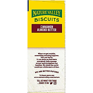 Nature Valley Biscuit Sandwiches, Cinnamon Almond Butter, 10 ct, 13.5 OZ (Pack of 6)