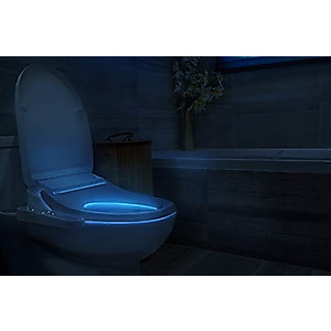 Coway Bidetmega 150 Smart Electronic Bidet Seat with Innovative i-WAVE Technology (For Rounded Toilet Bowl), Bidetmega 150R, White