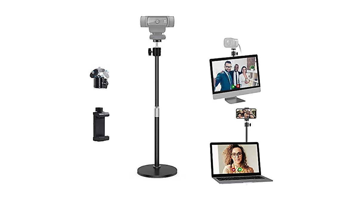 Webcam Tripod Stand for Logitech C920s, C922 & More - 18''
