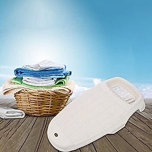 Cabilock Household Washing Board Shovel Non- Slip Washboard Washboard wash Board Washboard for Laundry Plastic Hand Washing Shirt Folding Board Shirt Folding Board Thickening Washboard