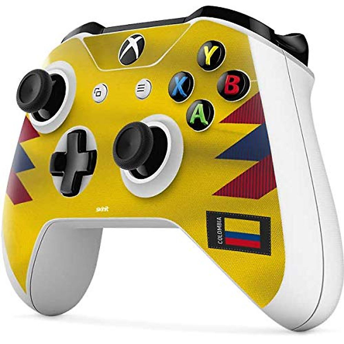 Skinit Decal Gaming Skin Compatible with Xbox One S Controller - Originally Designed Colombia Soccer Flag Design