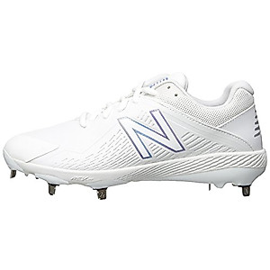 New Balance Women's Fuse V1 Metal Softball Shoe, White, 8 B US