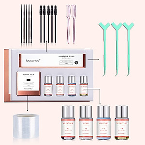 Ibcccndc Brow Lamination Kit Professional Starter Kit Perfect Full Fluffy Sculpt Brows Suitable for Salon Home Use | Eyebrow Brush And Eyelash Micro Brushes Added