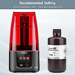 ELEGOO Standard Photopolymer Resin Grey 1KG + 2.0 Grey 1KG