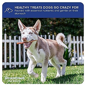 Downtown Pet Supply 12 inch 4 Pack of Bully Sticks for Medium Dogs & Large Dogs, Single Ingredient, Rawhide-Free Long Lasting Bully Sticks for Large Dogs- No Hide Bullsticks for Bully Stick Holder