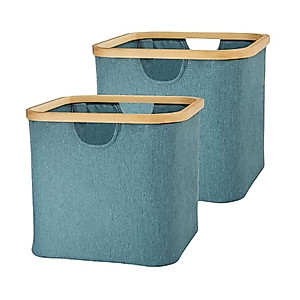 Member's Mark Collapsible Cube Organizer - 2 Pack in Dusty Blue