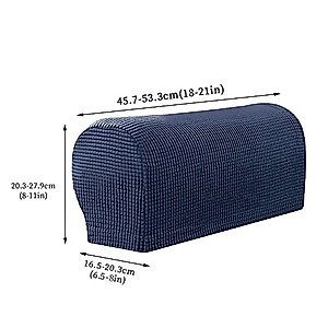 NINEFOX Sofa Armrest Cover Removable Arm Stretch Chair Protector,Polyester,Waterproof
