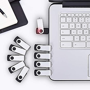 50 Pack 8G USB Flash Drives, MONGERY USB 2.0 Memory Stick Swivel Thumb Drives Jump Drive for PC Laptop Computer(8G, 50Pack)