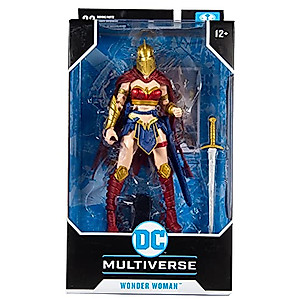 DC Multiverse 7 Inch Action Figure Comic Series - Wonder Woman with Helmet of Fate