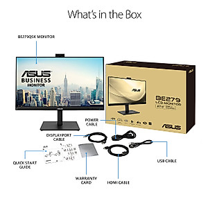 ASUS 27” 1080P Video Conference Monitor (BE279QSK) - Full HD, IPS monitor (Renewed)