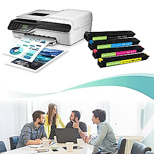 GREENBOX Compatible MX-31NT High Yield Toner Cartridge Replacement for Sharp MX-31NT MX-31NTBA MX-31NTCA MX-31NTMA MX-31NTYA for Sharp MX-2600N 3100N 4100N 4101N 5000N 5001N Printer (4 Pack)