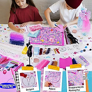 ONE TO FOUR 800+Pcs - Fashion Designer Kit for Girls with 6 Mannequins - Arts and Crafts Kit- Sewing Kit for Kid Ages 8-12 -Girls Gift Age 6 7 8 9 10 11 12-Gifts for Teen Girls