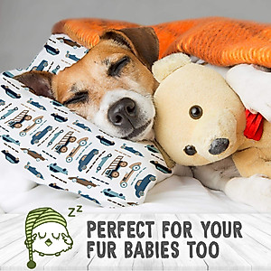 KeaBabies Toddler Pillowcase for 13X18 Pillow - Organic Toddler Pillow Case for Boy, Kids - 100% Natural Cotton Pillowcase for Miniature Sleepy Pillows - Pillow Sold Separately