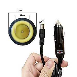 iHaospace DC 8 mm Car Charging Cable, DC7909 7.9 x 5.5mm Car Cigarette Lighter Cable for Bluetti EB70 EB3A Powerstation