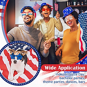 Xuhal 12 Pcs Star Shaped Sunglasses Bulk 4th of July Star Glasses Patriotic Glasses for Independence Day Party Favors