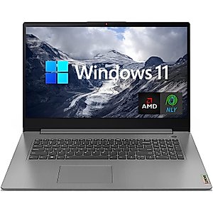 Lenovo 17.3 inch IdeaPad 3 Laptop with Fingerprint Reader, Full HD IPS Display, AMD Ryzen 5 5625U Processor (6 Cores, up to 4.3GHz), 24GB RAM, 1TB SSD, HDMI, Wi-Fi 6, NLY MP, Windows 11 Grey
