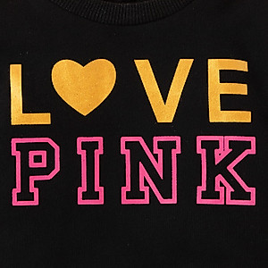 U·nikaka Toddler Girl Clothes Sweatshirt Outfits Sweatsuit Winter Fall Sweatpants Pant Clothing Set Black 18-24 Months