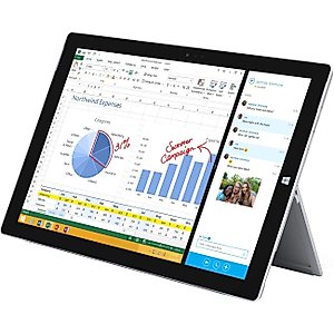 Microsoft Surface Pro 3 Tablet PC - 12in - ClearType - Wireless LAN - Intel Core i5 i5-4300U Dual-core (2 Core) 1.90 GHz - Silver QF2-00019 (Renewed)
