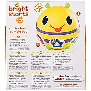 Bright Starts Having a Ball Roll and Chase Bumble Bee - Introduce Shapes, Numbers, Colors, Ages 6 Months +