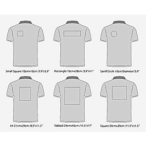 Subli-Cloth Cotton Sublimation Dark & Light Cloth Fabric Figure Sheets Square 10cmx10cm (3.9x3.9 Inch) (x 40 Units)