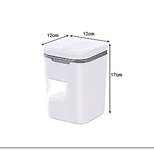 CZDYUF Mini Smart Trash can Zero Waste Trash can Recycle bin Kitchen bin Nordic Simple Removable Desktop Trash can ( Color : Blue , Size : 2L )