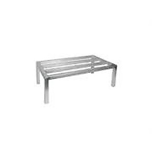 Winco 20-Inch by 36-Inch Dunnage Rack, 12-Inch High, 1800-Pound Capacity, Medium, Aluminum