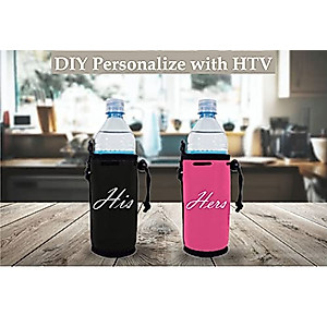 Blank Neoprene Water Bottle Coolie (2 Pack, Burgundy)