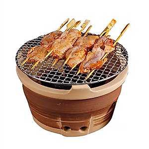 Bcofo Old-Fashioned Barbecue Stove, Camping Wood Stove，Charcoal Stove, Household China-Style hot Pot Stove, tandoor, Commercial Clay Barbecue and Tea Stove，for Outdoor Cooking Picnic (Size : Small)