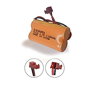 (4 Pack)2.4V 1100mAh AA Ni-CD Battery Pack Replacement for Lithonia ELB2P401N ELB 2P401N ELB0310 ELB 0310, Powercell PCHA4/5-2-SR-LC, OSA098 NIC1158 Exit Sign Emergency Light