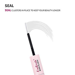 Lash Bond and Seal Cluster Lashes Glue DIY Lash Extension Kit Lash Clusters Glue Individual Lashes Strong Hold 48-72 Hours DIY Eyelash Extension Kit Suitable for Sensitive Eyes