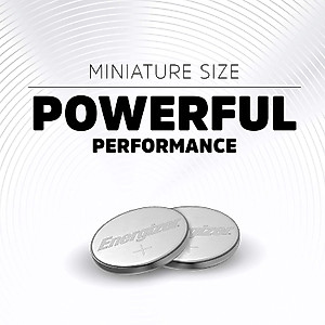 2 X Energizer EBR1225 (BR1225, CR1225) Lithium Coin Cell, On Tear Strip (Pack of 5)