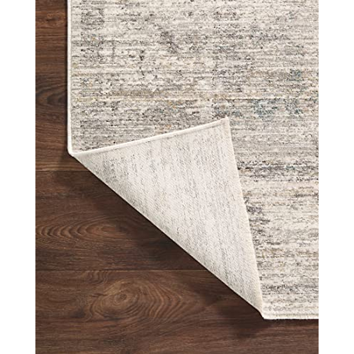 Magnolia Home by Joanna Gaines x Loloi Millie Collection MIE-01 Silver / Dove 7'-10" x 10' Area Rug