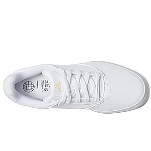 adidas Womens Retrocross Golf Shoe, FTWR White/Sand strata/Gum 3, 7.5