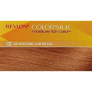 Revlon Colorsilk Moisture Rich Hair Color, Light Golden Blonde No. 100, 1 Count
