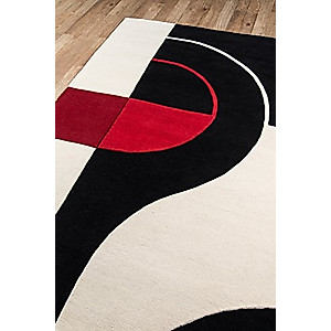 Momeni Rugs Delhi Collection Area Rug, 3' 6" x 5' 6", Black