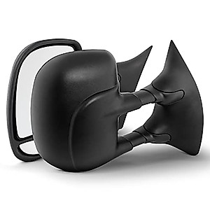 ACANII- Telescoping Power+Heat Side Towing Mirror Driver + Passenger For 99-07 Ford F250~F550 SuperDuty 00-05 Excursion