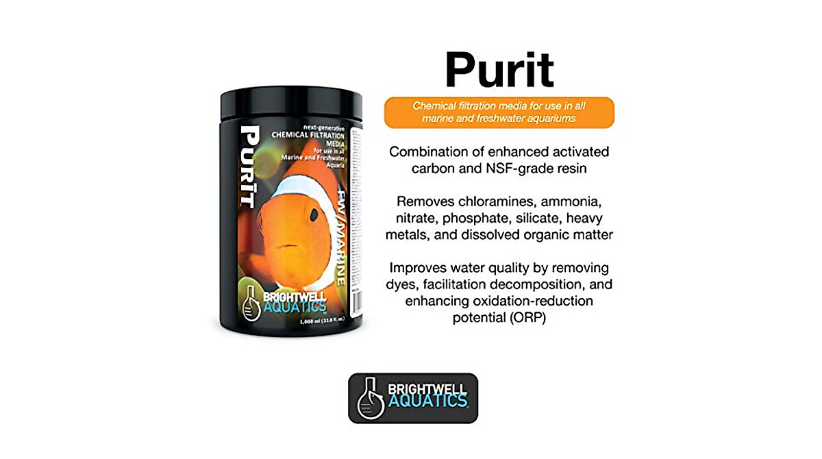 Brightwell Aquatics Purit Chemical Filtration Media for Aquariums