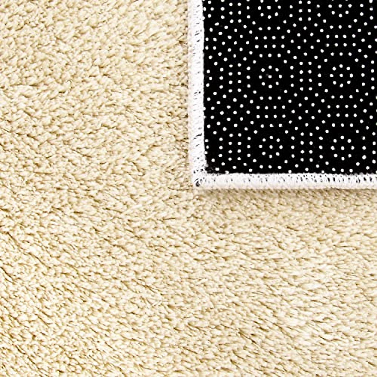 Paco Home Soft Washable Area Rug in Beige Cream Cozy Anti-Slip Solid Color, Size: 2'8" x 4'11"