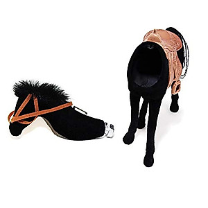 Batty Bargains Regal Bobblehead Horse with Auto Dashboard Adhesive (Black)