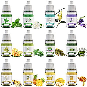 Food Flavoring Oil - 24 Pack Concentrated Flavor Oil for Baking, Cooking, Cosmetics - Liquid Lip Gloss Flavoring Oil Extract for Lip Balm, Drinks, Soap Making - Water & Oil Soluble - .2 Fl Oz Bottles