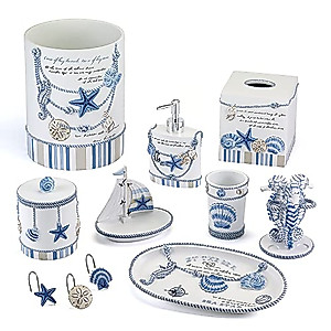 Avanti Linens - Vanity Tray, Countertop Accessories, Sea Inspired Home Decor (Island View Collection)