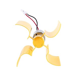 Kadimendium DIY Kit Vertical Wind Generator Small Motor Vertical Wind Turbines Blades Breeze Electricity Generator Science Mode Teaching Tool Small Motor Blades Generator