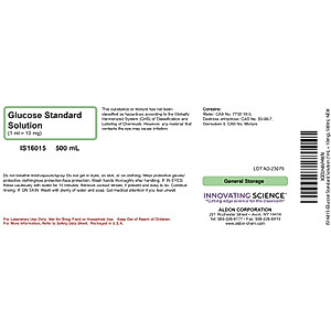 ALDON Innovating Science Glucose Standard Solution (1mL = 10mg), 500mL - The Curated Chemical Collection