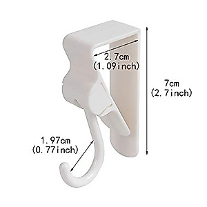 Saim Over The Door Hook Hanger for Bathroom Kitchen Bedroom Offices 6Pcs