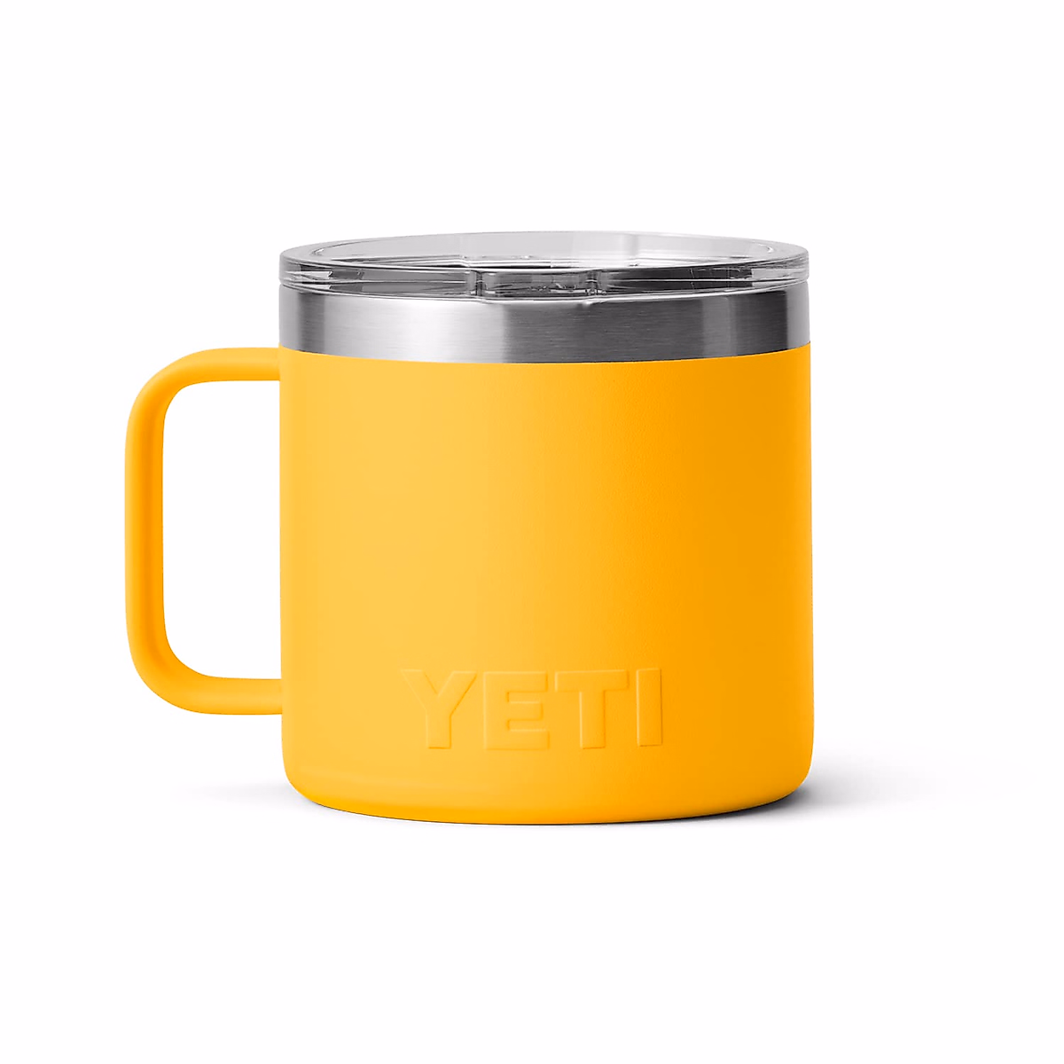 YETI Stainless Steel Rambler Drinking_Cup, Vacuum Insulated, with MagSlider Lid, 14 Ounces, Alpine Yellow