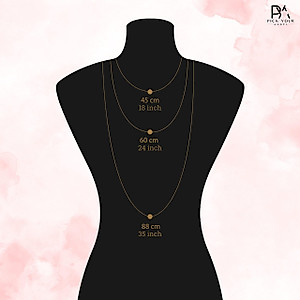 PYA “Heartsoldier” angel caller necklace 925 sterling silver 18 inch with pendant and sound ball | Individual women's jewellery made of heart pendant, guardian angel necklace and chime ball. (Rosé)