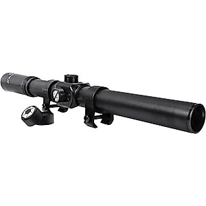 Barska 4x15 Rimfire Riflescope with Crosshair Reticle Parallax Free 50 Yards for Short Rimfire Ranges